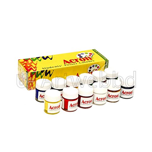 Acron Poster Color Gulliver Kit 12 Shades box for Poster Painting Brand ...