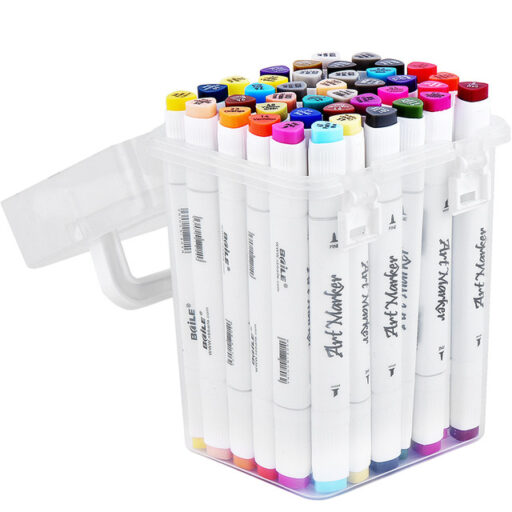 36 Colors Art Markers Set, Dual Tips Permanent Artist Coloring Drawing ...